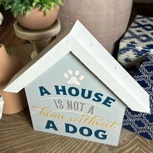 Accents | New Farmhouse Dog House Home Rustic Wood Pet Sign | Poshmark
